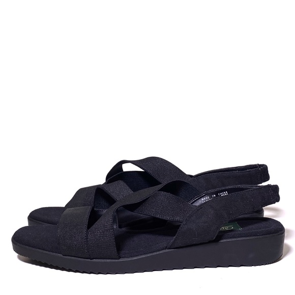 Grasshoppers | Shoes | Grasshoppers Elastic Black Strappy Sandals ...